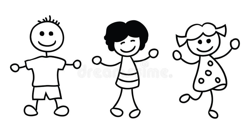 Simple Kids Running Stock Illustrations – 1,835 Simple Kids Running ...