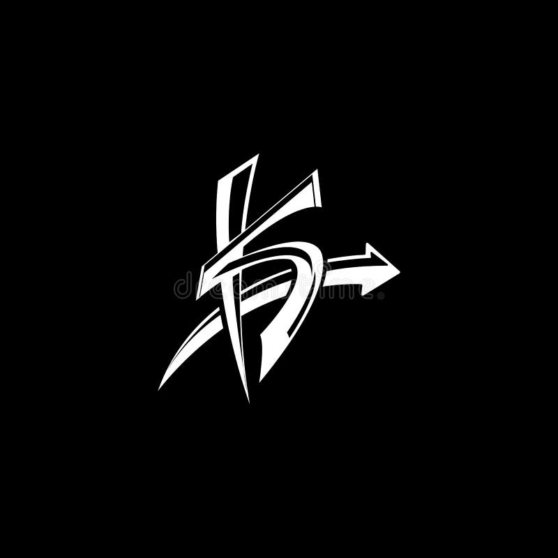 Simple KS Letter Icon Vector Logo Stock Illustration - Illustration of ...