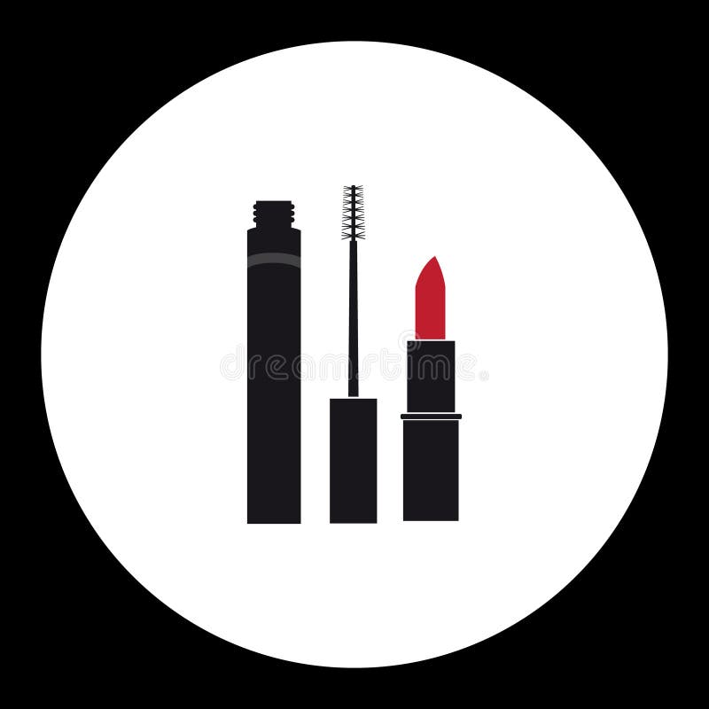 Simple Ladies Cosmetics Make-up Icon Stock Vector - Illustration of ...
