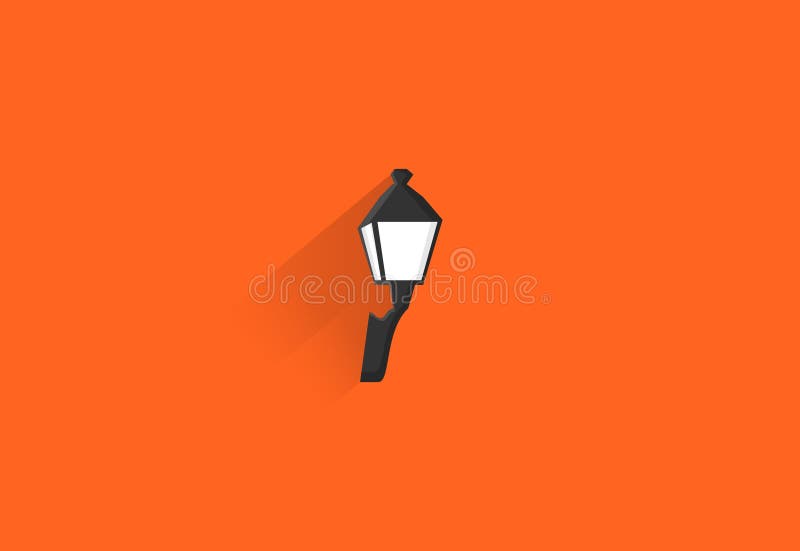 Simple Lamp Flat Design Inspiration Stock Vector - Illustration of ...