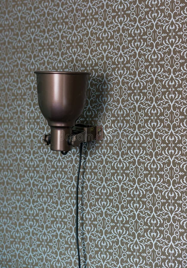 Lamp on wall stock image. Image of pattern, simple, lamp - 112295801