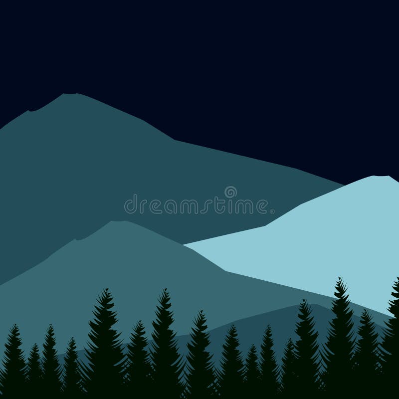 Simple Landscape Background Images Vector Illustration Stock ...