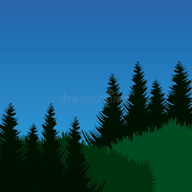 Simple Landscape Background Images Vector Illustration Stock ...
