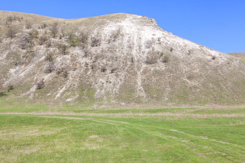 Simple landscape with hill stock image. Image of peak - 90690081