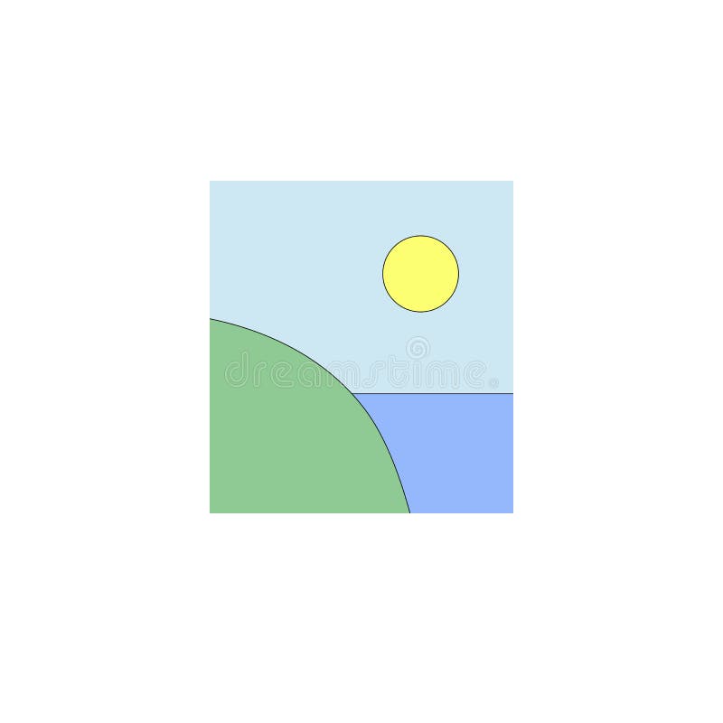 Simple Landscape Illustration Stock Vector - Illustration of season ...