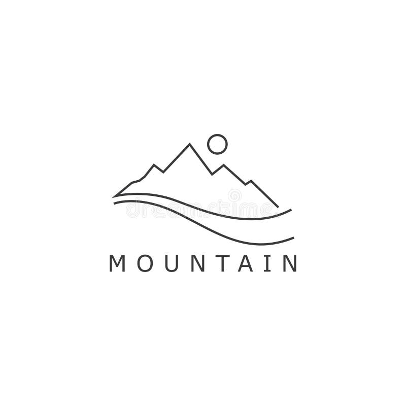 Mountain Single Line Logo Stock Illustrations – 933 Mountain Single ...