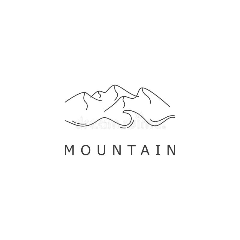 Mountain Single Line Logo Stock Illustrations – 933 Mountain Single ...