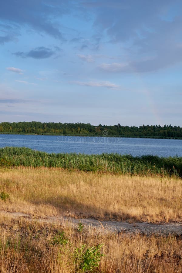Simple Landscape Structured in Horizontal Patterns of Different Colors ...