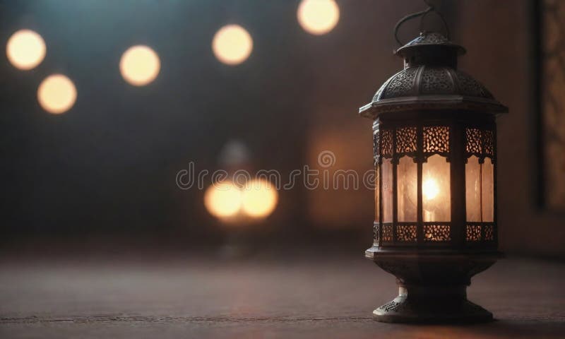 Simple Lantern Eid Mubarak Ramadan Stock Illustration - Illustration of ...