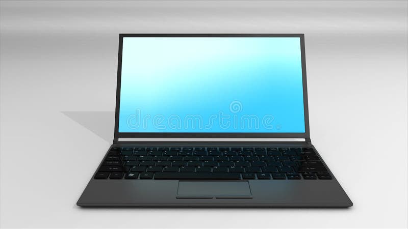 Laptop Animation, Video with the Included Alpha Channel Stock Footage ...