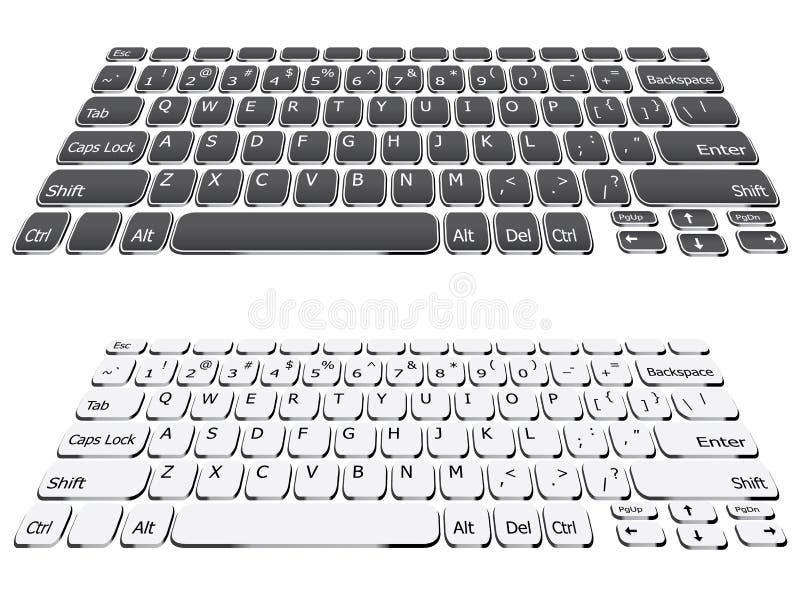 Simple keyboard icon stock illustration. Illustration of drawing - 73462873