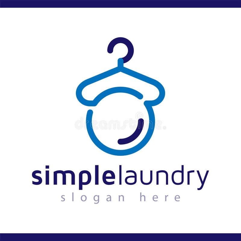 Simple Laundry Logo Vector Element. Laundry Logo Template Stock Vector ...