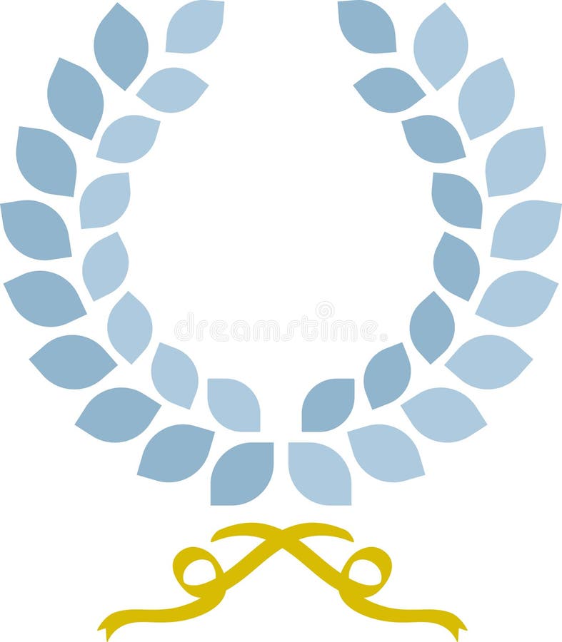 Simple laurel wreath set stock vector. Illustration of wreath - 28163111