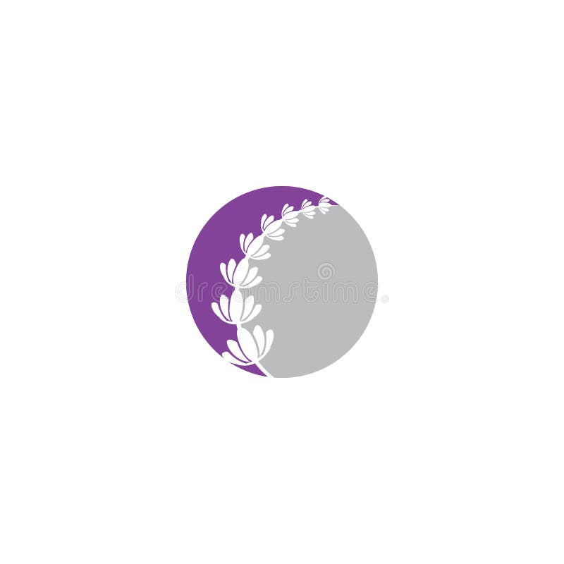 Simple Lavender Flower Free Icon Vector Logo Stock Illustration ...
