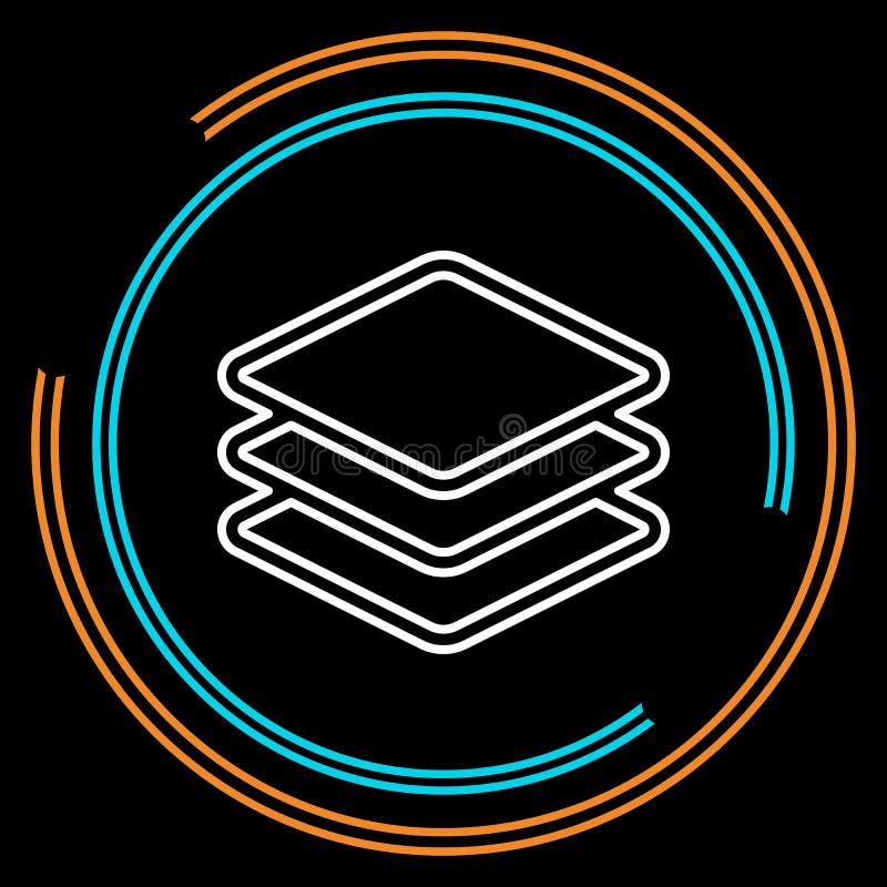Simple Layers or Fabric Diagram. Two Versions One Layer is Transparent ...