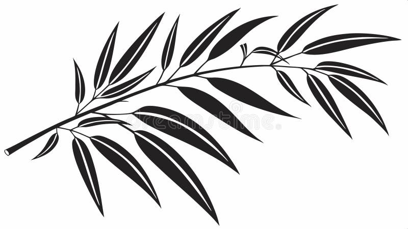 Simple Leaf Branch Corner, Minimalist Plant Element Vector Design ...