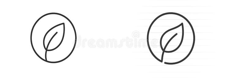 Simple Leaf Design Concepts Featuring Circular Outlines and Minimalist ...