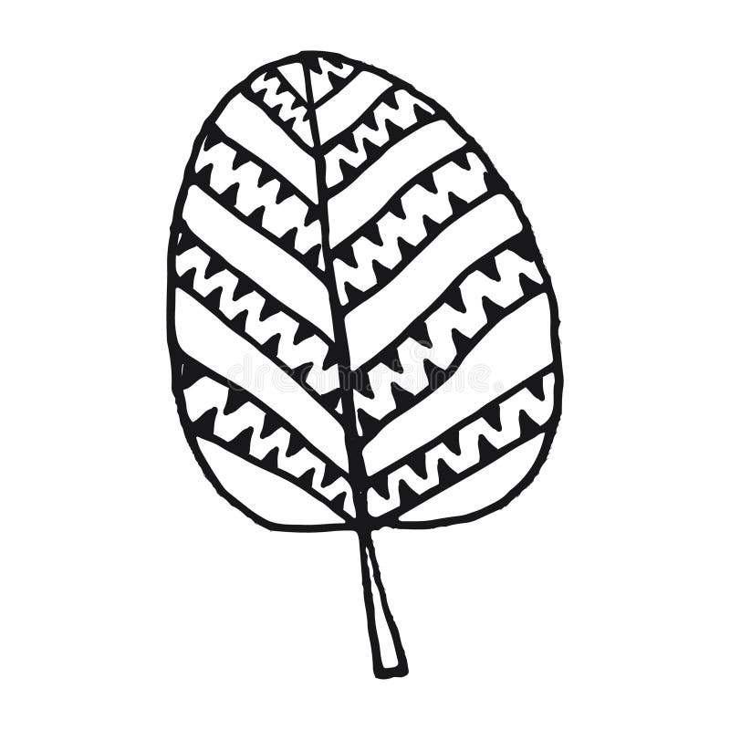 Simple Leaf Design. Vector Illustration Decorative Design Stock Vector ...