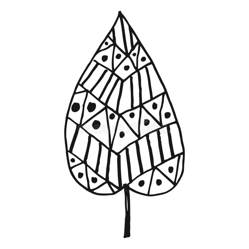 Simple Leaf Design. Vector Illustration Decorative Design Stock Vector ...