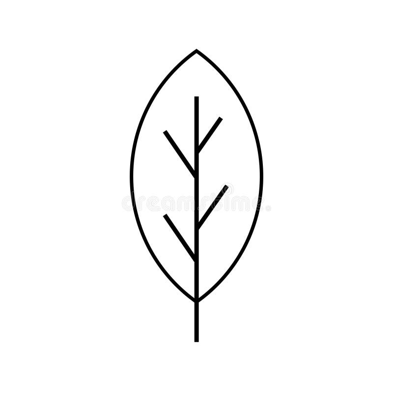 Simple leaf icon stock illustration. Illustration of nature - 331194846
