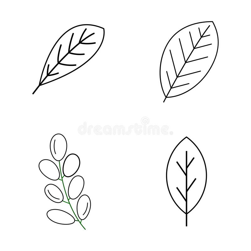 Simple leaf icon stock illustration. Illustration of fresh - 331194850