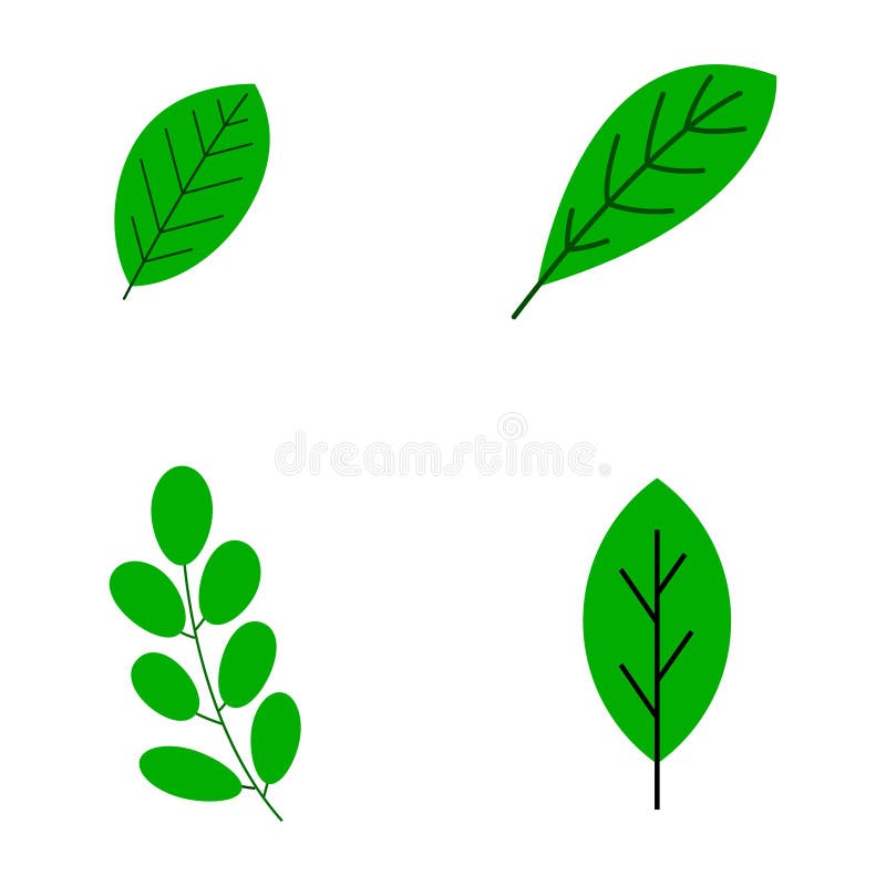 Simple leaf icon stock illustration. Illustration of template - 331194857