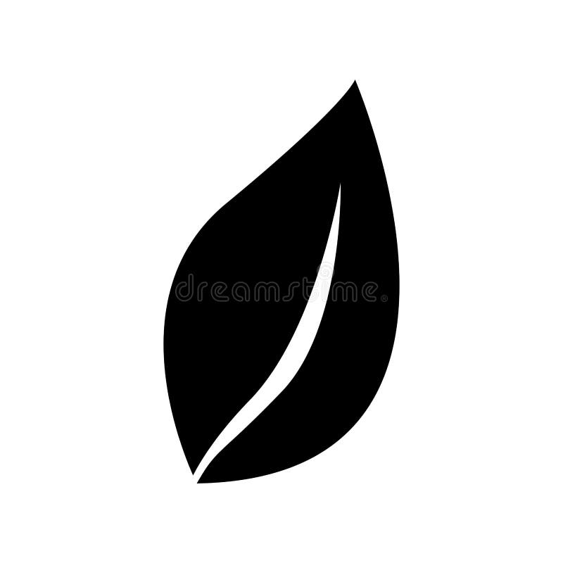 Simple leaf icon image stock vector. Illustration of idea - 79409397