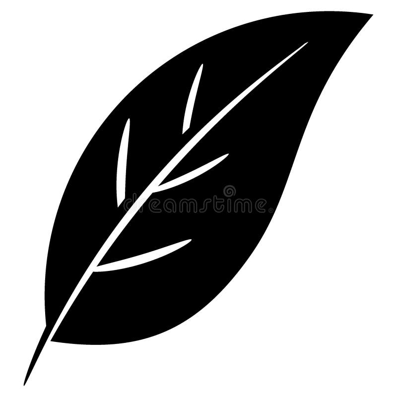 Simple leaf icon vector stock vector. Illustration of leaf - 299806574