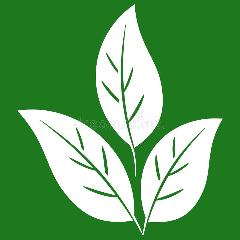 Simple leaf icon vector stock vector. Illustration of element - 299806582