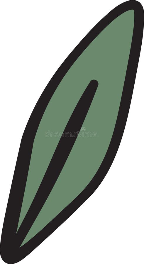 Simple Leaf Illustration stock illustration. Illustration of element ...