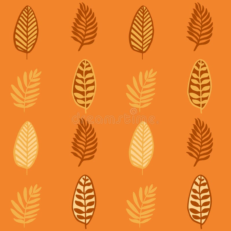 Simple Leaves and Branches Hand Drawn Sketch. Stock Illustration ...