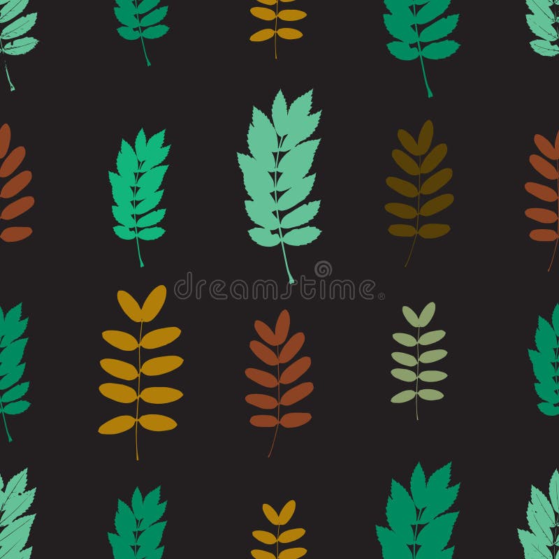 Simple leaves pattern stock vector. Illustration of modern - 45235985