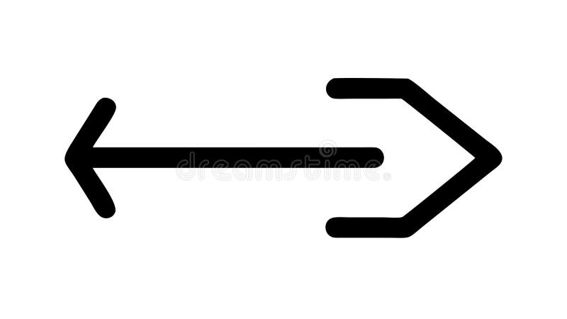 Simple Left Arrow Icon, Indicates Direction or Previous Step, Vector ...