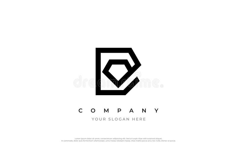 Diamond Letter B Logo Design Stock Illustration - Illustration of ...