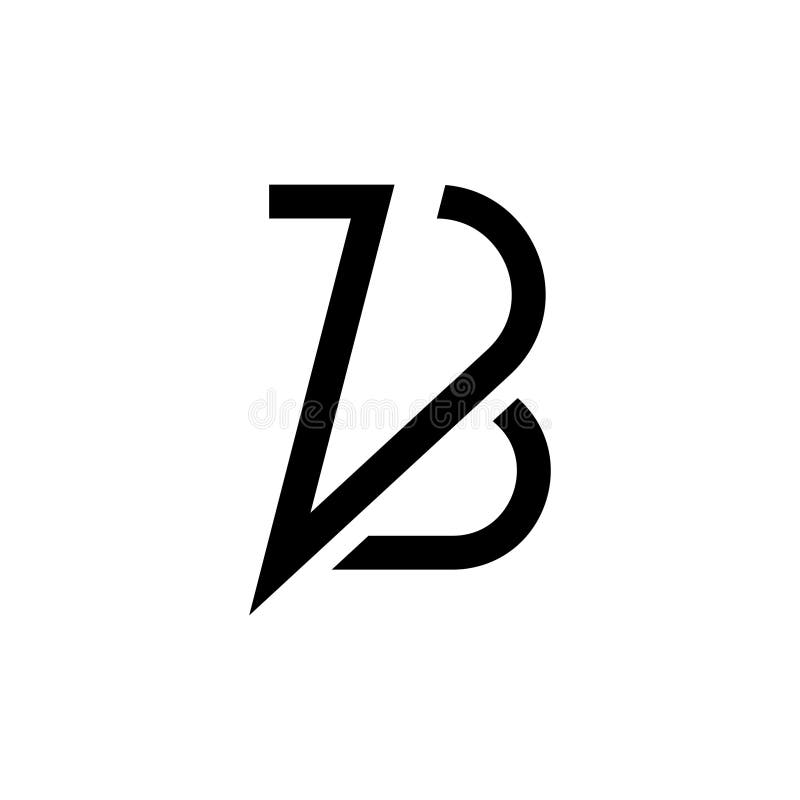 Simple Letter B Logo Design Template Stock Illustration - Illustration ...