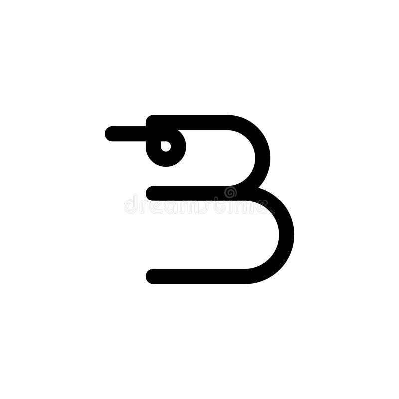 Simple Letter B Logo Design Template Stock Illustration - Illustration ...