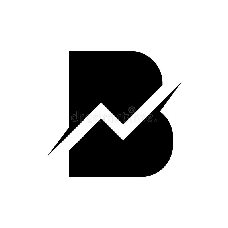 Simple Letter B Logo Design Template Stock Illustration - Illustration ...