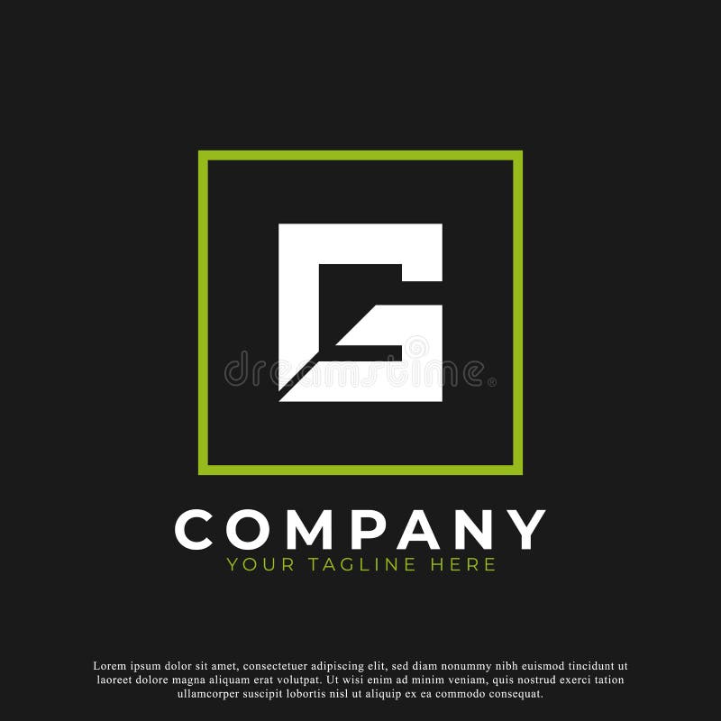 Simple Letter G Inside Square Modern Logo. Usable for Business and ...