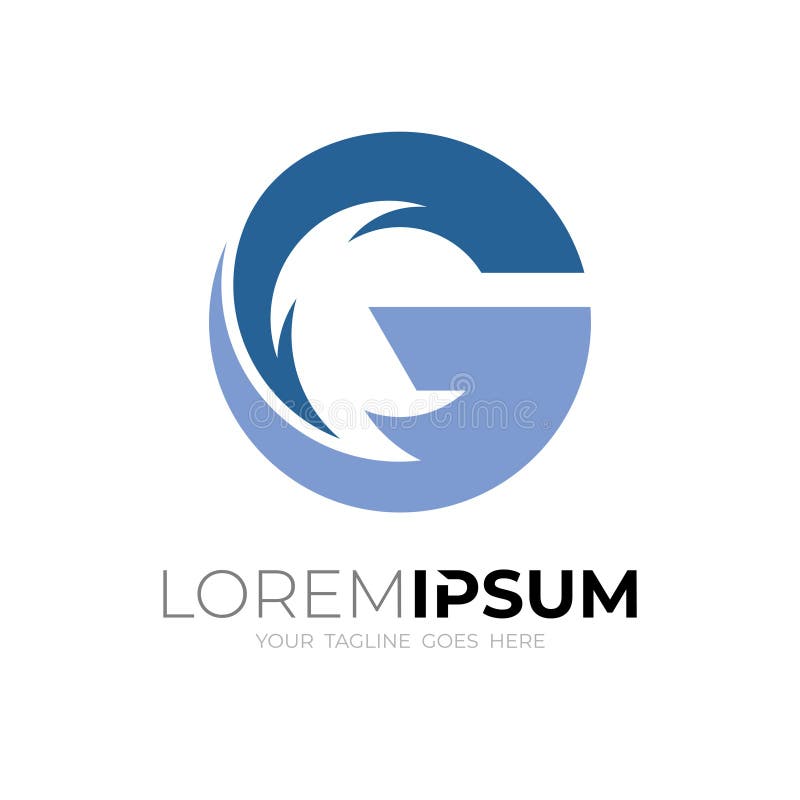 Simple Letter G Logo with Circle Design , Stock Vector - Illustration ...