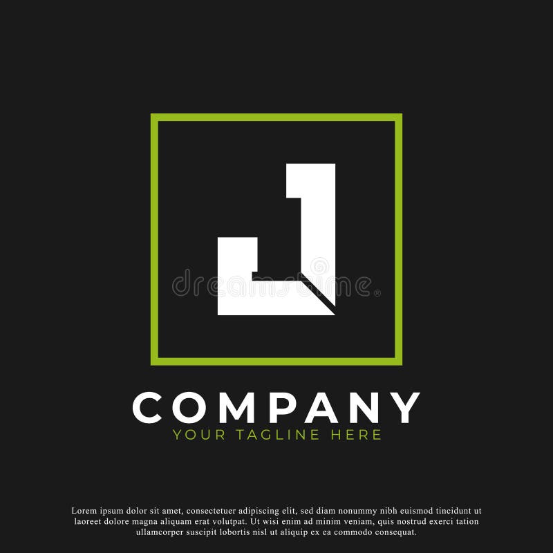 Simple Letter J Inside Square Modern Logo. Usable for Business and ...