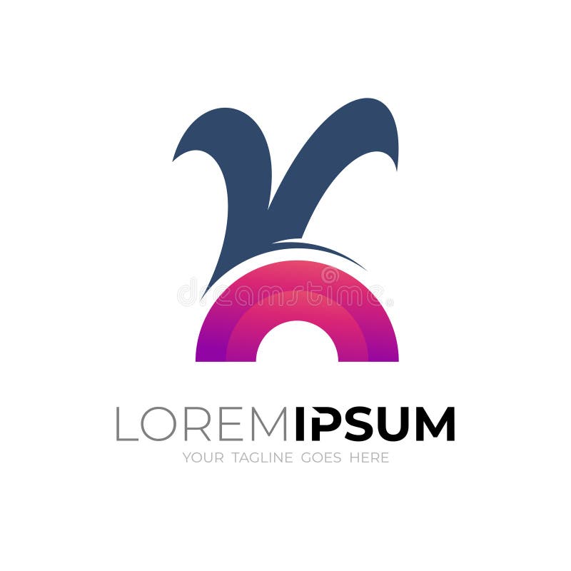 Simple Letter K Logo with Colorful, K Logo Vector Stock Vector ...