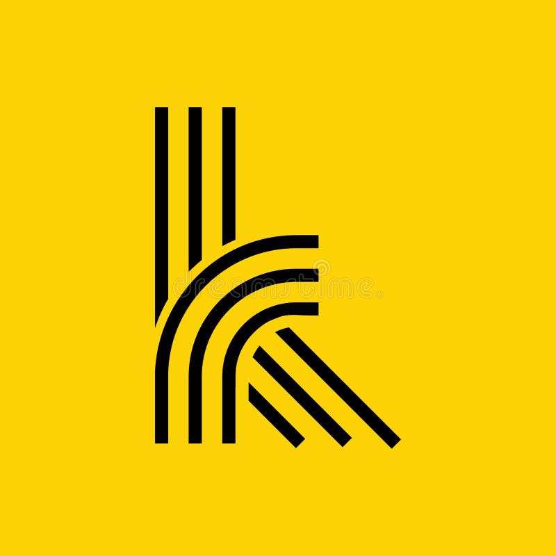 Simple Letter K. Vector Illustration Decorative Design Stock Vector ...