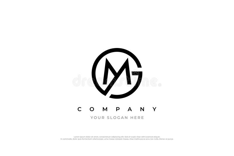 Letter MG or GM Logo Design Stock Vector - Illustration of concept ...