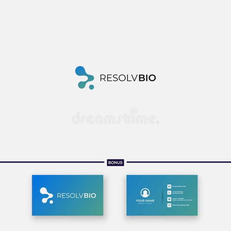 Simple Letter R Biotechnology Logo Abstract Stock Vector - Illustration ...