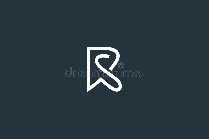 Simple Letter RS Logo Design Vector Stock Vector - Illustration of text ...