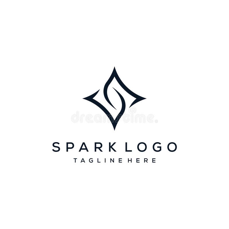 Simple Letter S Spark Logo Design Graphic Vector Stock Illustration ...