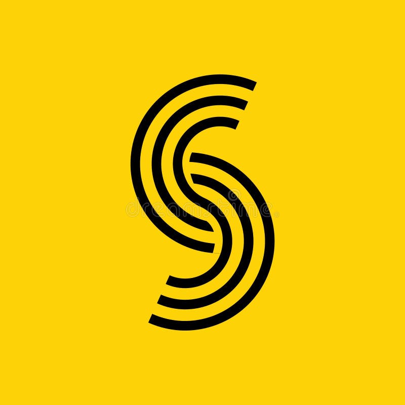 Simple Letter S. Vector Illustration Decorative Design Stock Vector ...