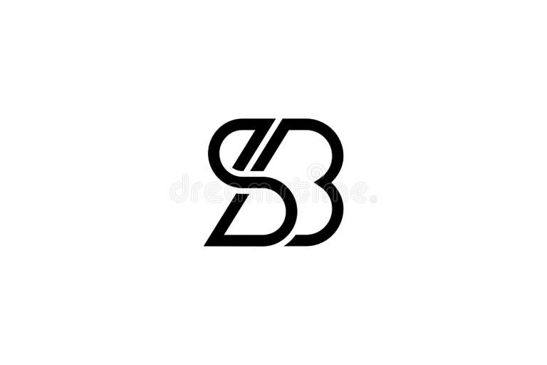 Simple Letter SB or BS Logo Design Vector Stock Vector - Illustration ...