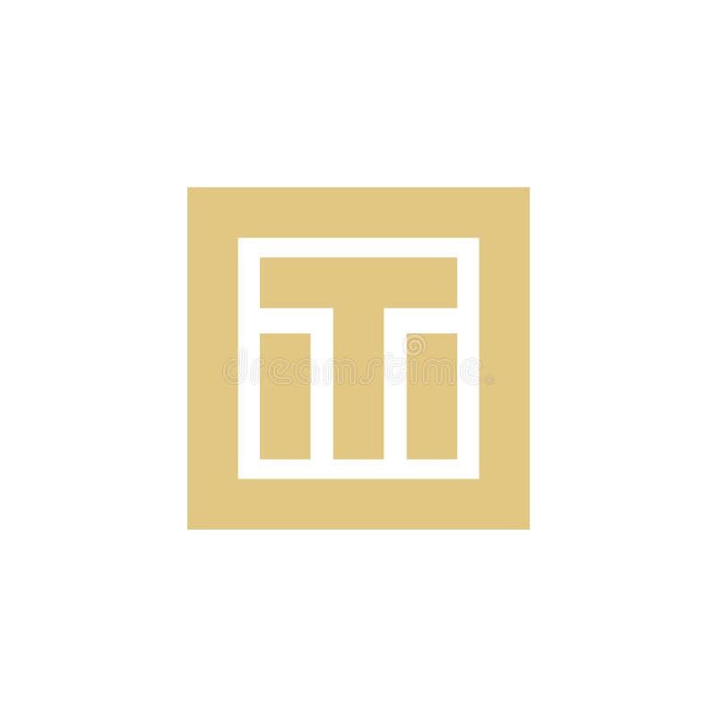 Simple Letter T Logo Vector Alphabet Design Element Template Stock ...