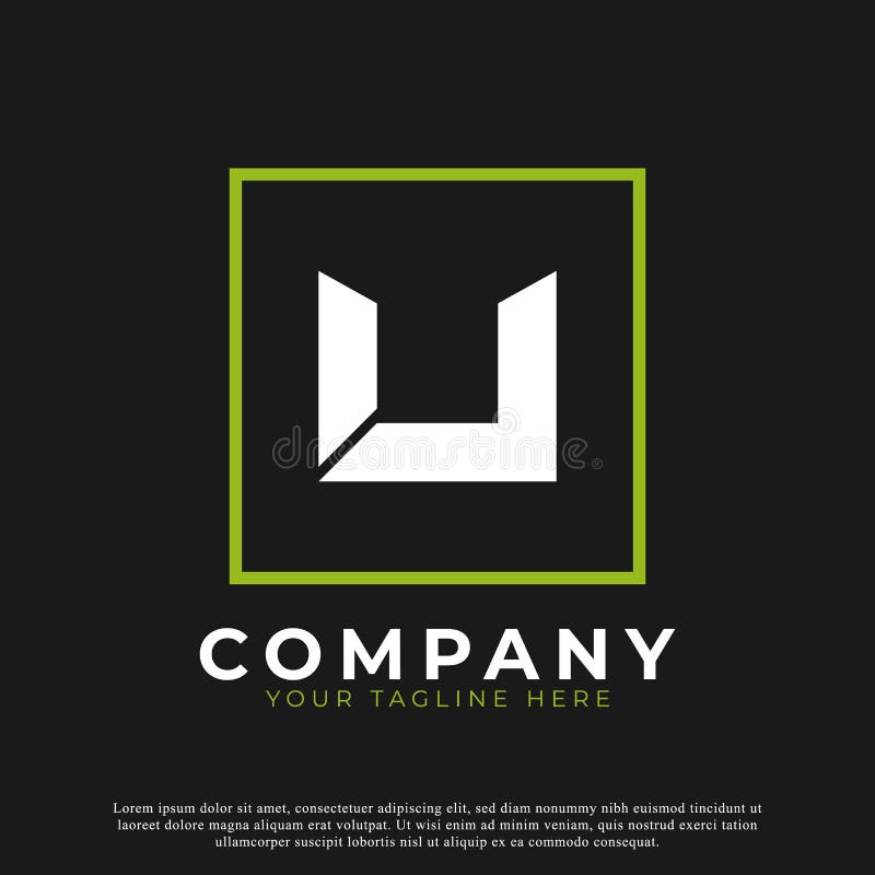 Simple Letter U Inside Square Modern Logo. Usable for Business and ...